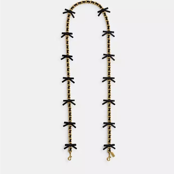 Coach | Bags | Coach Bow Chain And Leather Strap | Poshmark